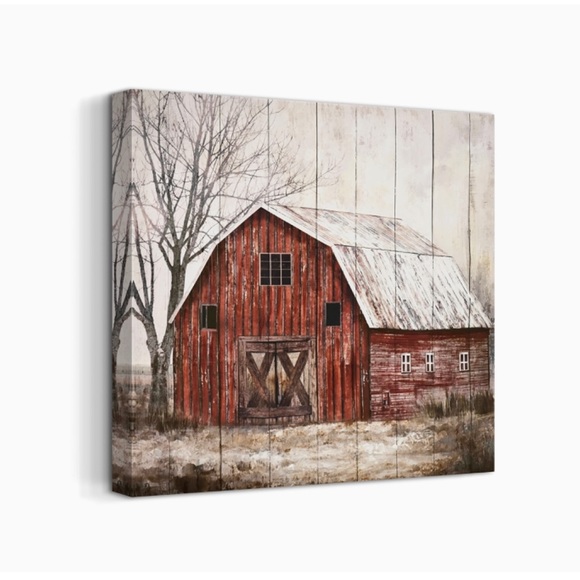 Accents | Rustic Red Barn Canvas | Poshmark